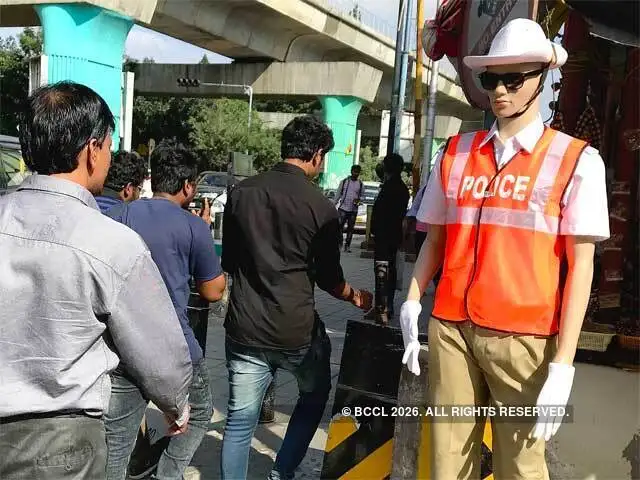 Now, mannequins to 'regulate' traffic in Bengaluru - Mannequins dressed ...