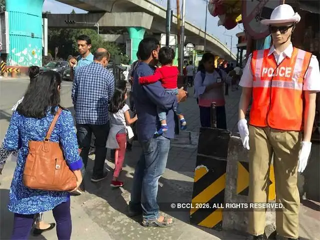 Now, mannequins to 'regulate' traffic in Bengaluru - Mannequins dressed ...