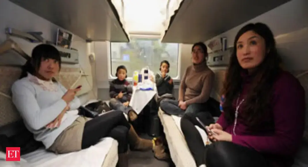 Interiors of China's newly-launched bullet train - | The Economic Times