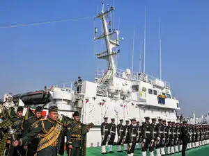 Coast Guard: Coast Guard ship 'Annie Besant' arrives at Chennai port ...