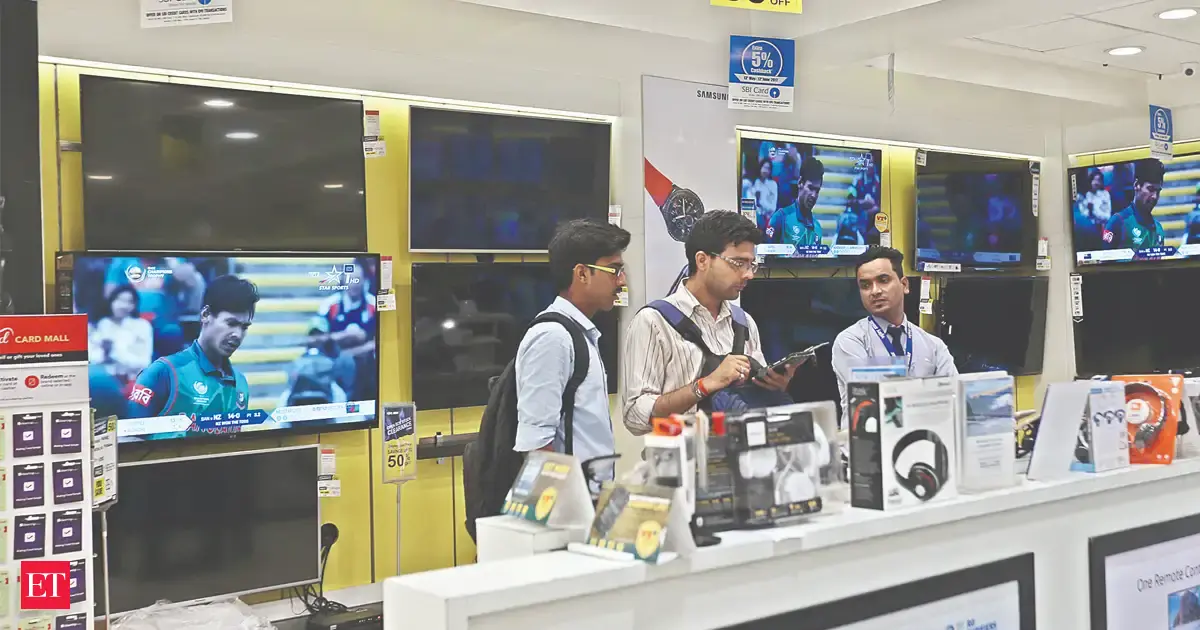 Tumbling rupee to push up prices of electronic goods - The Economic Times