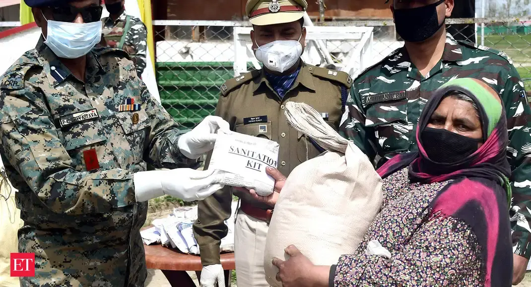 From guns to masks: CRPF jawans switch roles to help the nation - CRPF ...