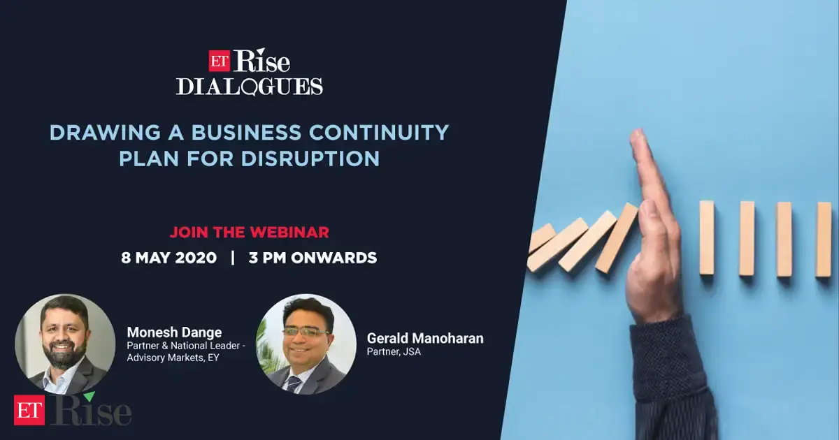 Drawing a business continuity plan for disruption - The Economic Times