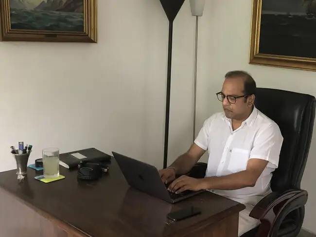 SirionLabs CEO dresses up in regular business attire for his home ...