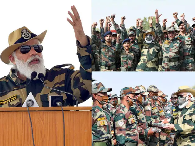 PM Modi celebrates Diwali with armed forces in Jaisalmer - Riding the ...