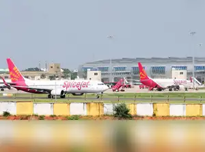 SpiceJet aircraft undershoots runway, pilots grounded - The Economic Times