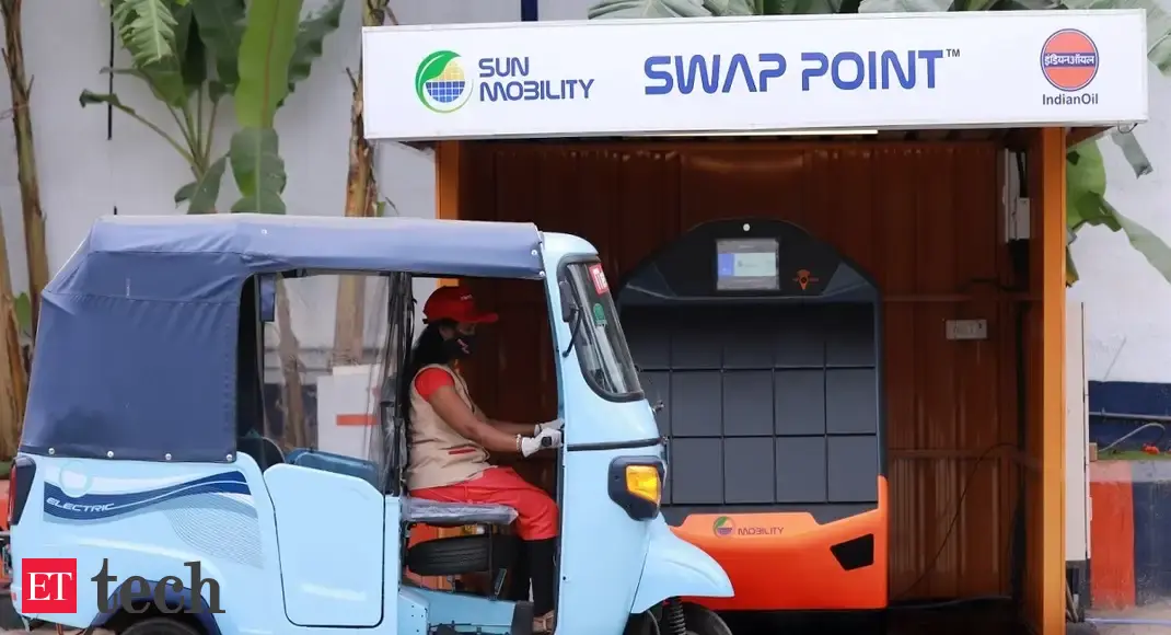 Sun Mobility EV: Sun Mobility to set up 100 EV battery swapping ...