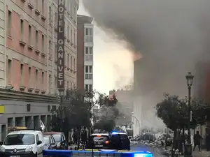 Two dead, 8 injured in Madrid building explosion, emergency services ...
