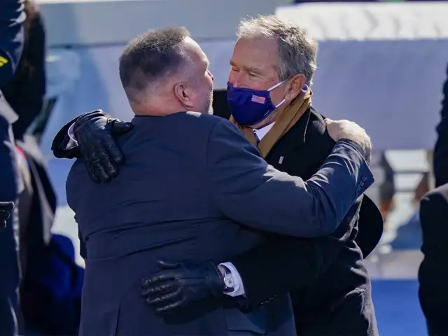 From knitted mittens to cowboy hugs, Joe Biden's inauguration saw some ...