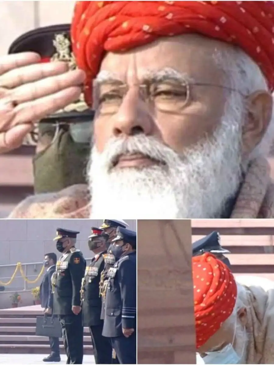 PM Narendra Modi Paghdi Look On 72nd Republic Day Photos : 72वें ...