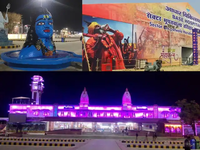 Colour-coded enclosures - Haridwar railway station decorated by Indian ...