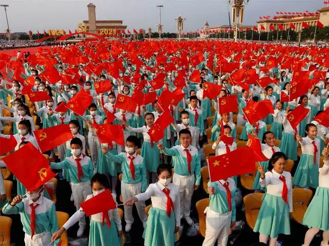 Doves and fighter jets: China celebrates 100 years of the Communist ...