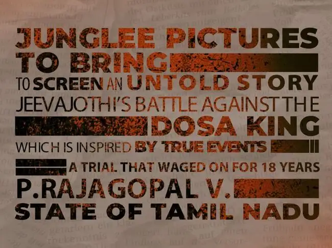 Film on Jeevajothi Santhakumar, her battle against 'Dosa King ...