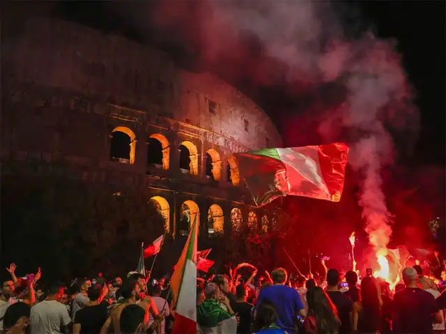Moment of freedom - Italy explodes in joy after winning European ...