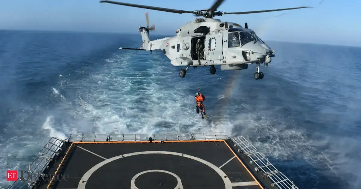 Indian Navy ship exercises with French Navy - The Economic Times