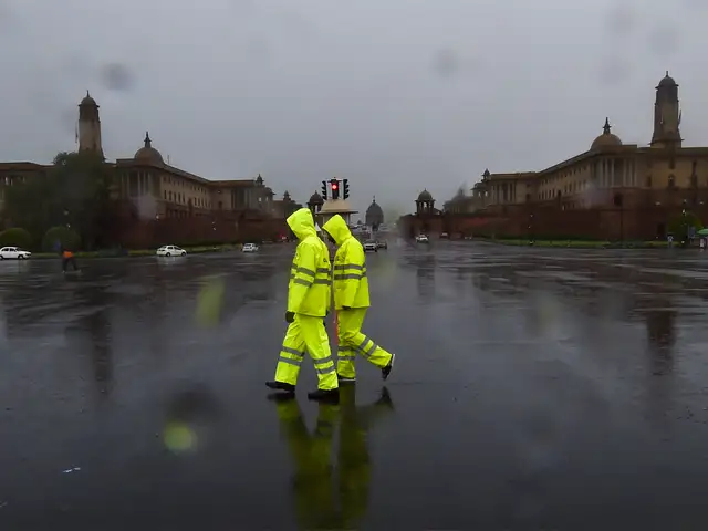 Knee-deep water - Delhi sees waterlogged streets with knee-deep water ...