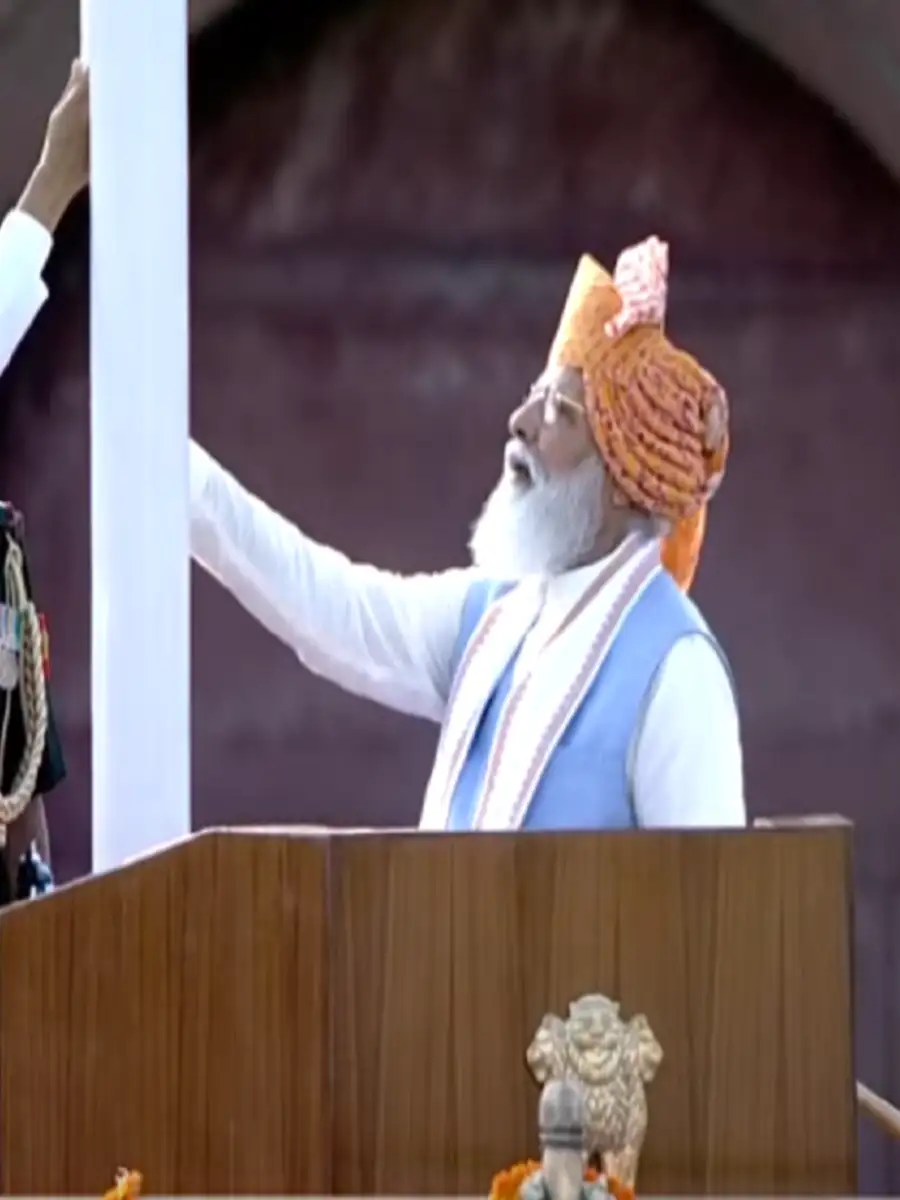 PM Modi At Red Fort Independence Day 2021: Swatantrata Diwas Par Lal ... PM Modi At Red Fort Independence Day 2021: Swatantrata Diwas Par Lal ...