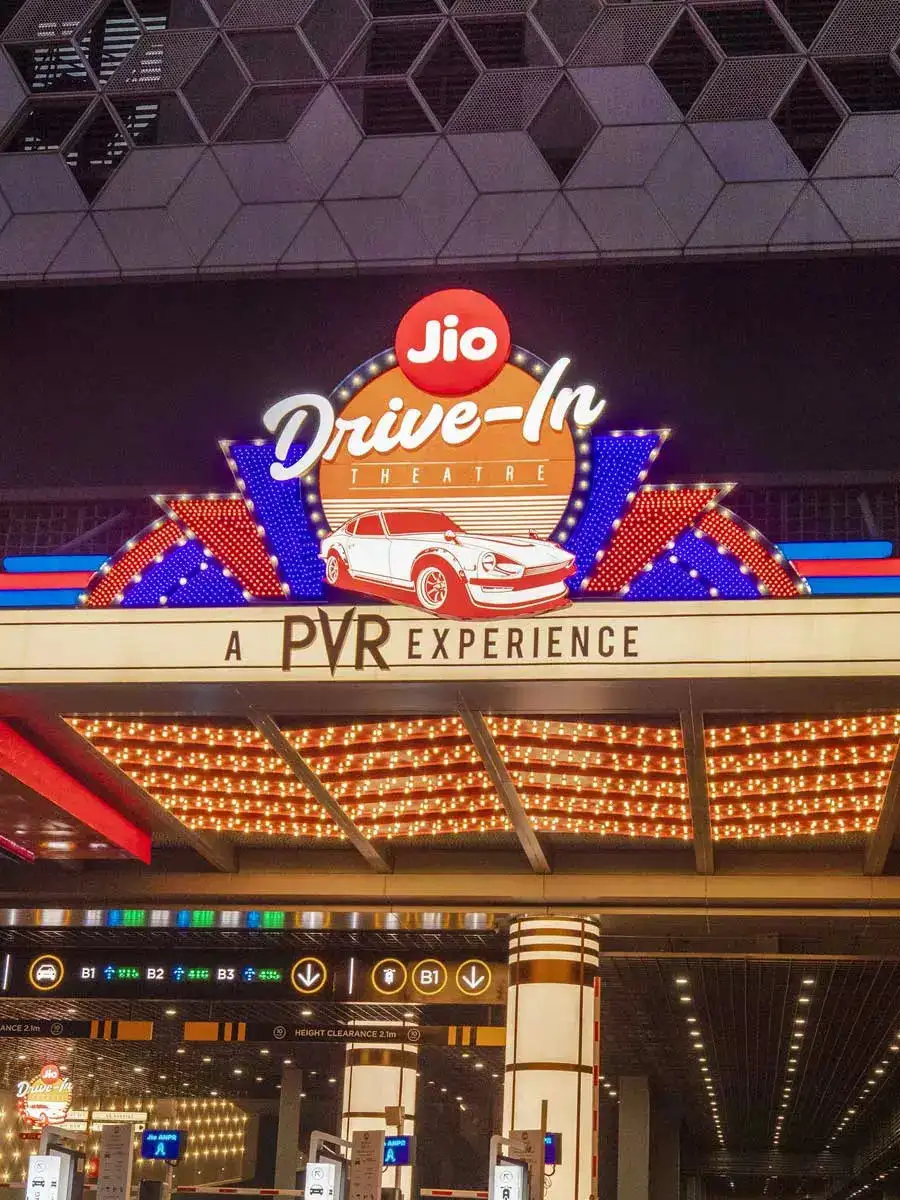 jio drive-in: India's first rooftop drive-in theatre | EconomicTimes