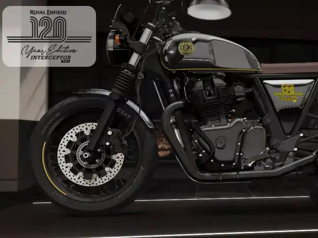 Black chrome finish - Royal Enfield unveils 650 twins to celebrate ...