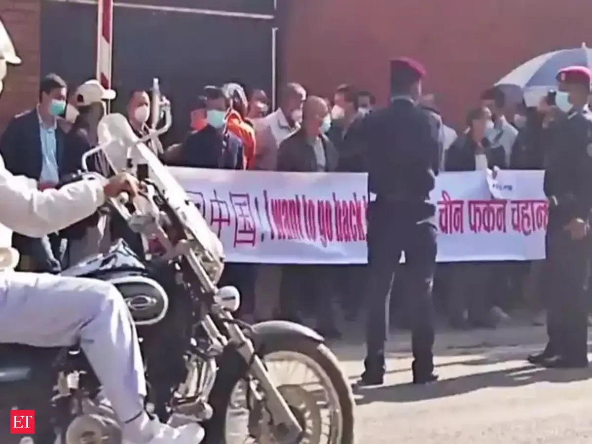 Nepal News: Nepal: Chinese nationals protest outside Chinese embassy in ...