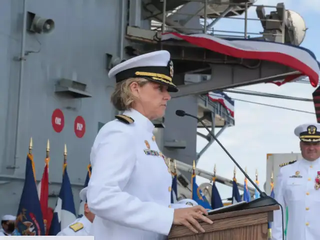 US Navy: Navy captain becomes 1st woman to command US nuclear carrier ...