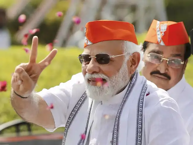 BJP massive win : PM Modi on a two-day visit to Gujarat, holds roadshow ...