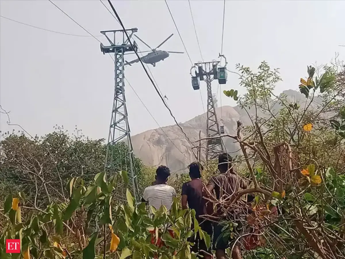 IAF: Jharkhand ropeway accident: 37 rescued by IAF choppers, 10 still ...