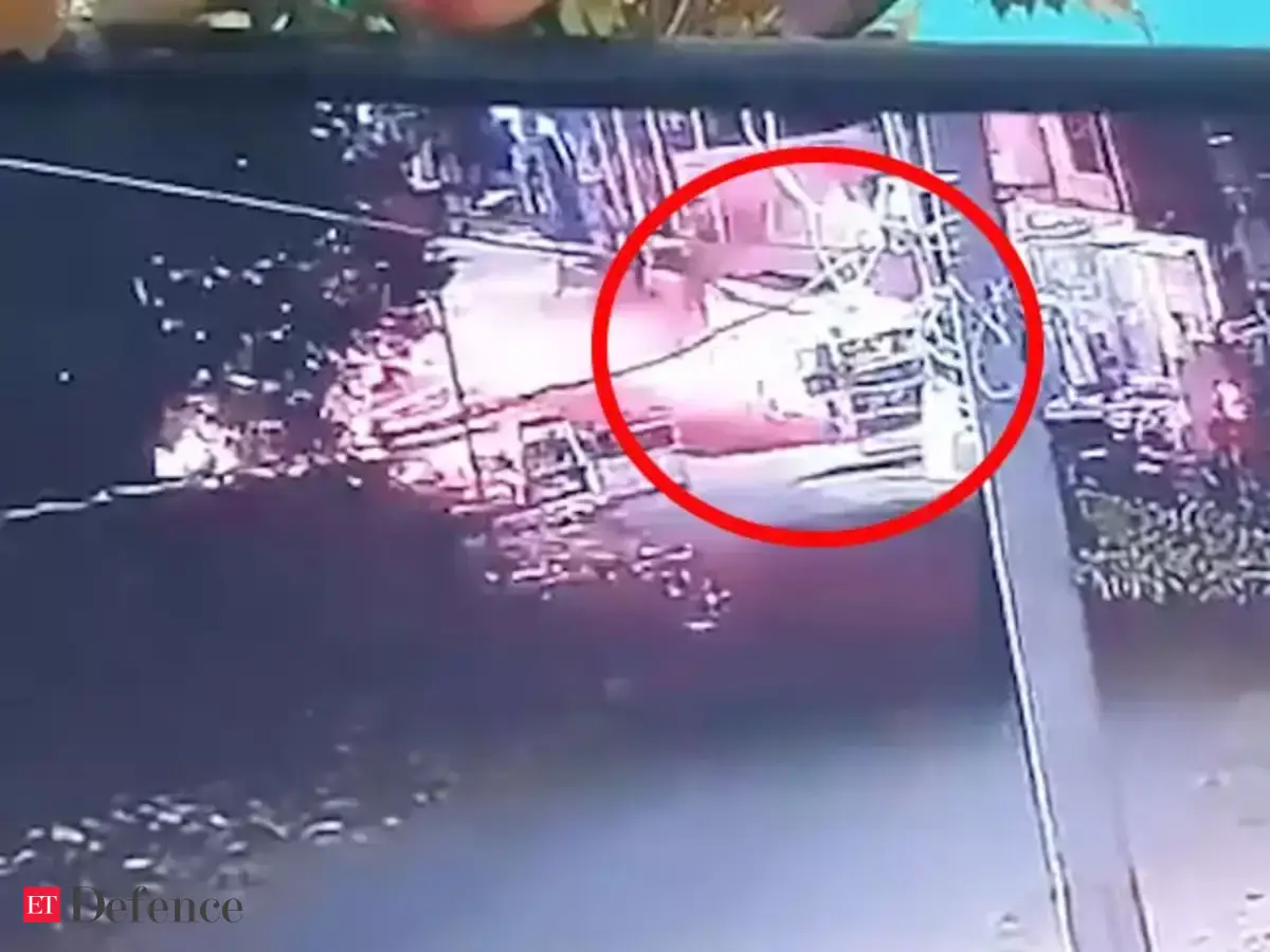 Jammu terrorist attack: Jammu: CCTV visuals of the terrorist attack in ...