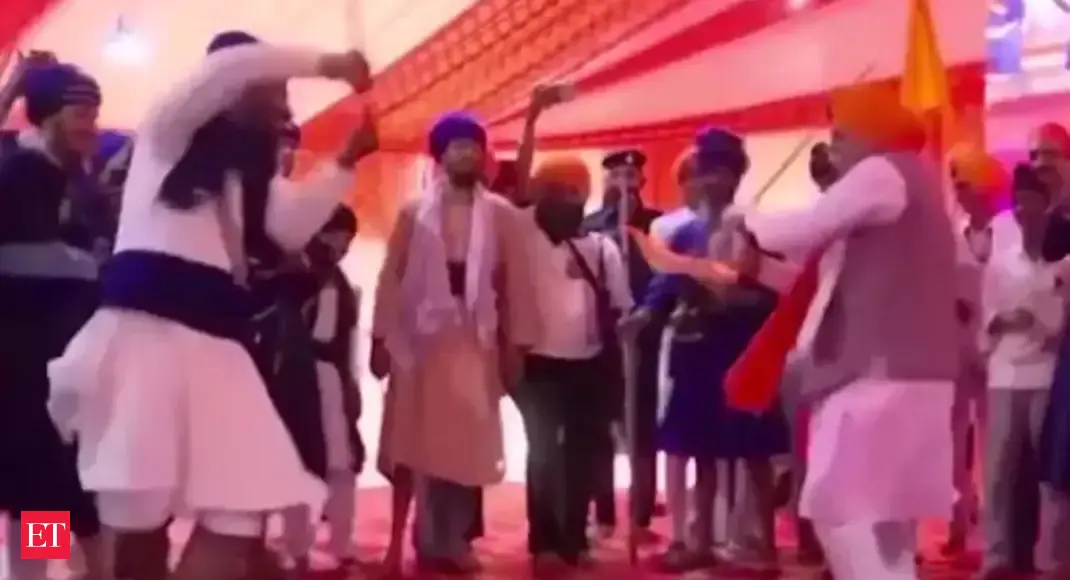 Watch Haryana CM Khattar Tries Hand At Sikh Martial Art Gatka The watch-haryana-cm-khattar-tries-hand-at-sikh-martial-art-gatka-the