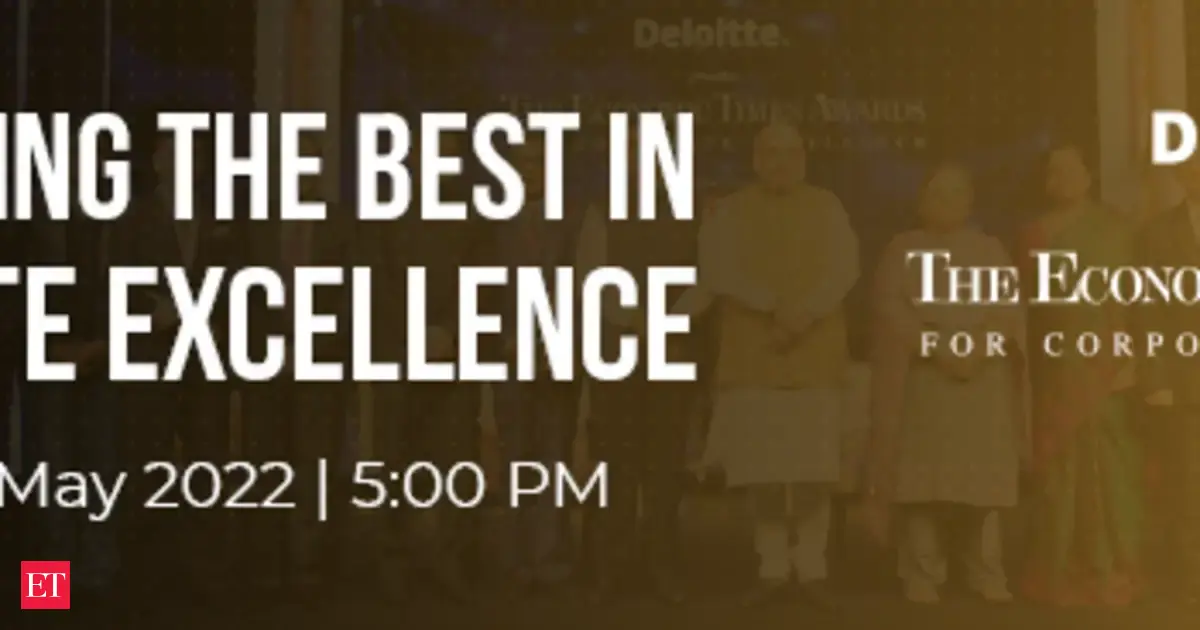 Registration confirmed - The Economic Times Awards for Corporate ...