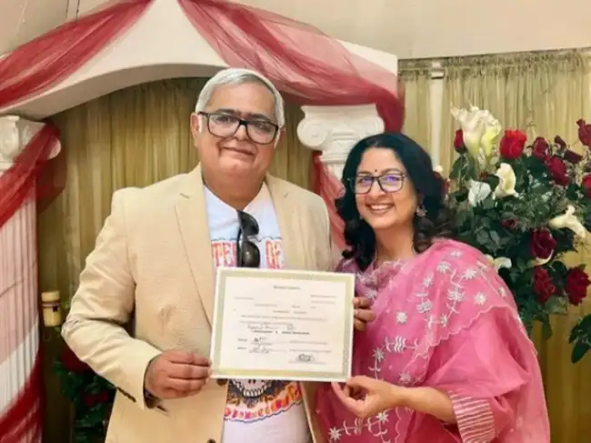 Hansal Mehta: Film-maker Hansal Mehta ties the knot with Safeena Husain ...