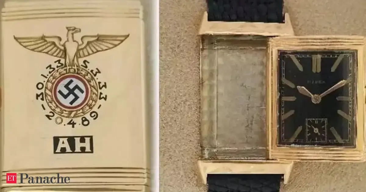 Adolf hitler watch auction: Adolf Hitler's watch featuring initials AH ...