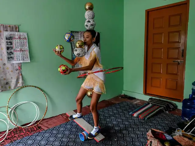 Myanmar grandfather on mission to revive juggling art - Myanmar ...