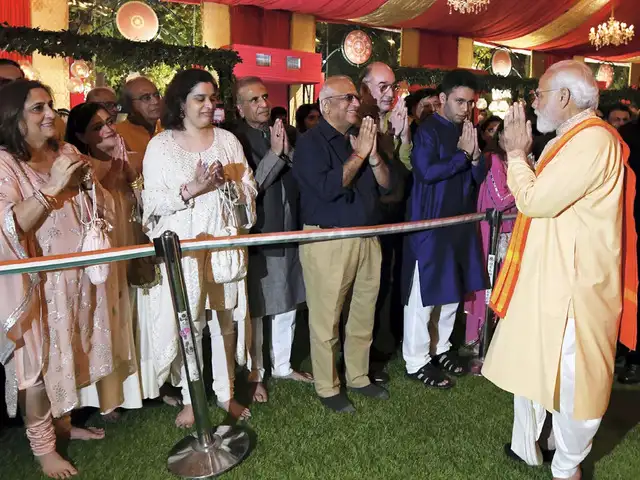In pics: PM Modi performs puja, greets people on Ganesh Chaturthi - PM ...