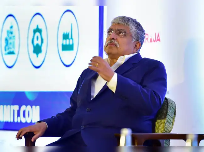 nandan nilekani: Around 40% Indians use digital formats like UPI for ...