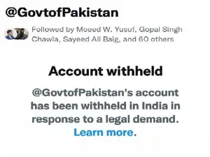 Pakistan twitter account: Government of Pakistan's twitter account ...