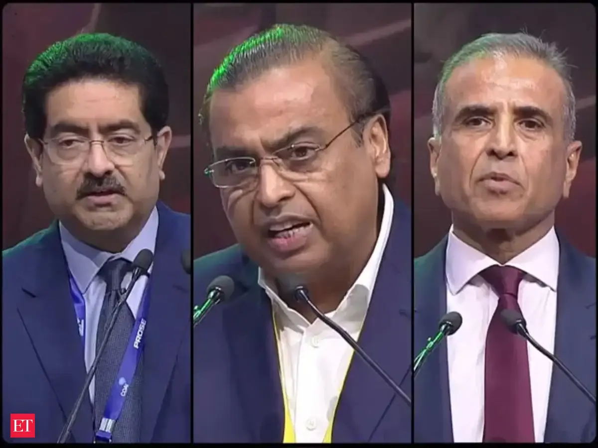 5g india launch: 5G launch event: Mukesh Ambani, Sunil Mittal & KM ...