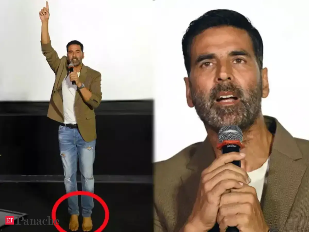 akshay kumar: 'Ram Setu' promotions: Akshay Kumar walks on stage ...