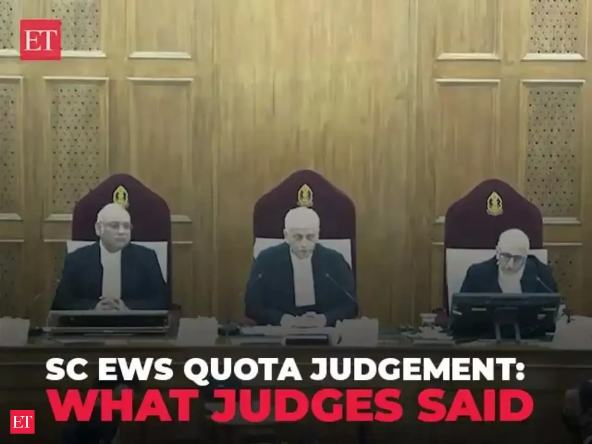 ews: SC upholds EWS quota; Here is what bench judges said during the ...