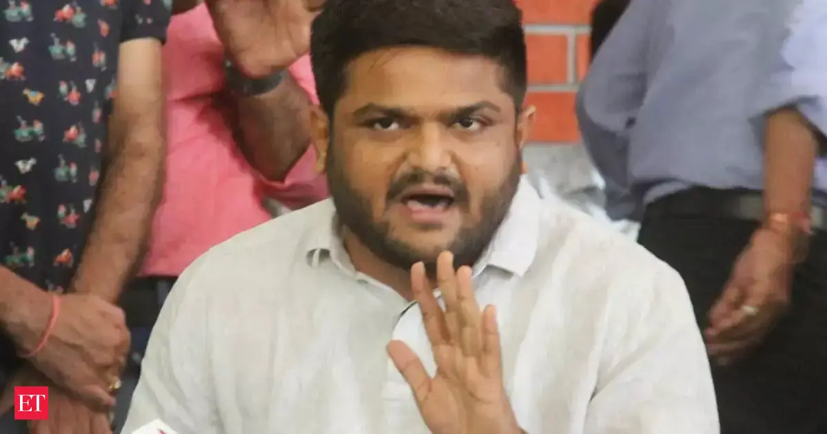hardik patel gujarat: Hardik Patel predicts 135 to 145 seats for BJP in ...
