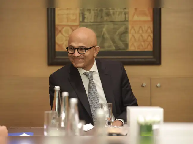 Microsoft Satya Nadella: India is showing intense tech usage, Microsoft ...