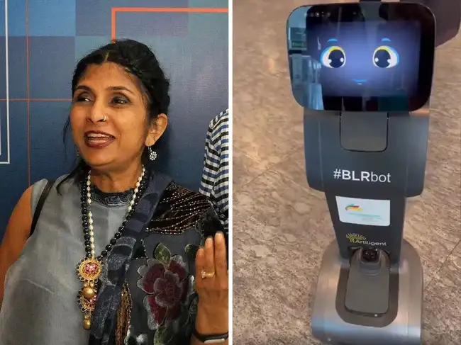 bengaluru: Kalaari MD Vani Kola bowled over by 'cute' AI-driven robots ...