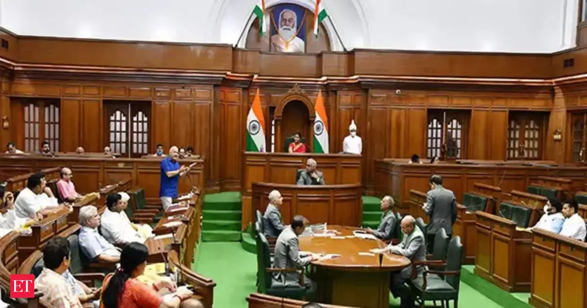 Delhi Assembly winter session to begin today - The Economic Times