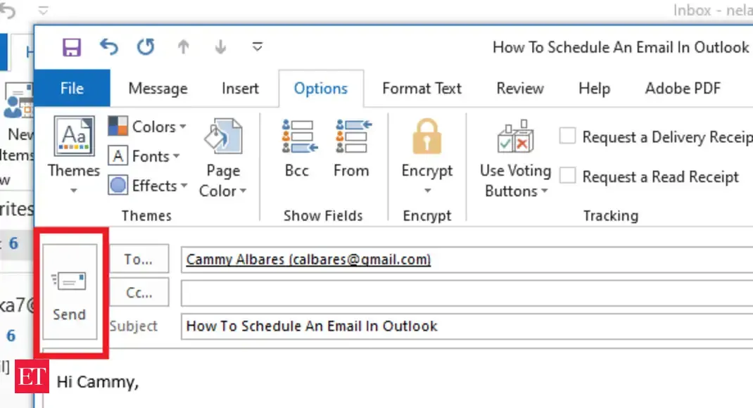 Outlook Step By Step Guide On How To Schedule Email In Outlook The