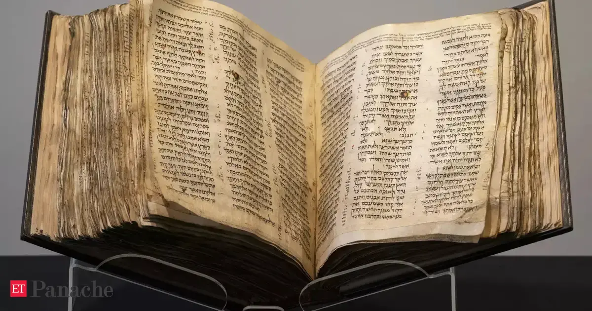 hebrew bible: World's oldest near-complete Hebrew Bible up for auction, may fetch $50 mn - The ...
