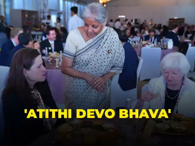 Nirmala Sitharaman: 'Atithi Devo Bhava': FM Nirmala Sitharaman looks ...