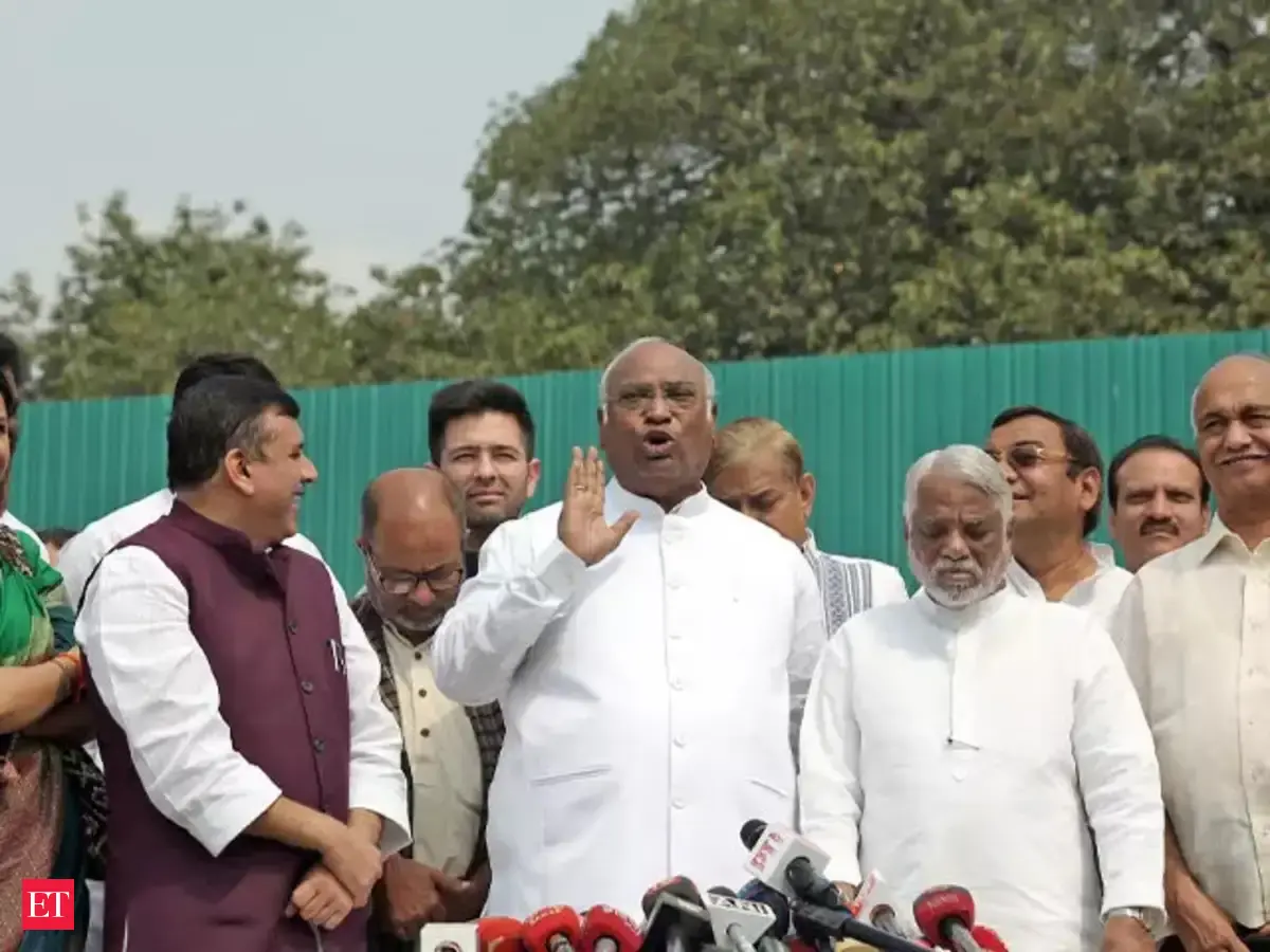 Opposition MPs march: Budget session: Opposition MPs march from ...