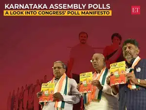 karnataka congress manifesto: Karnataka elections: Congress releases ...