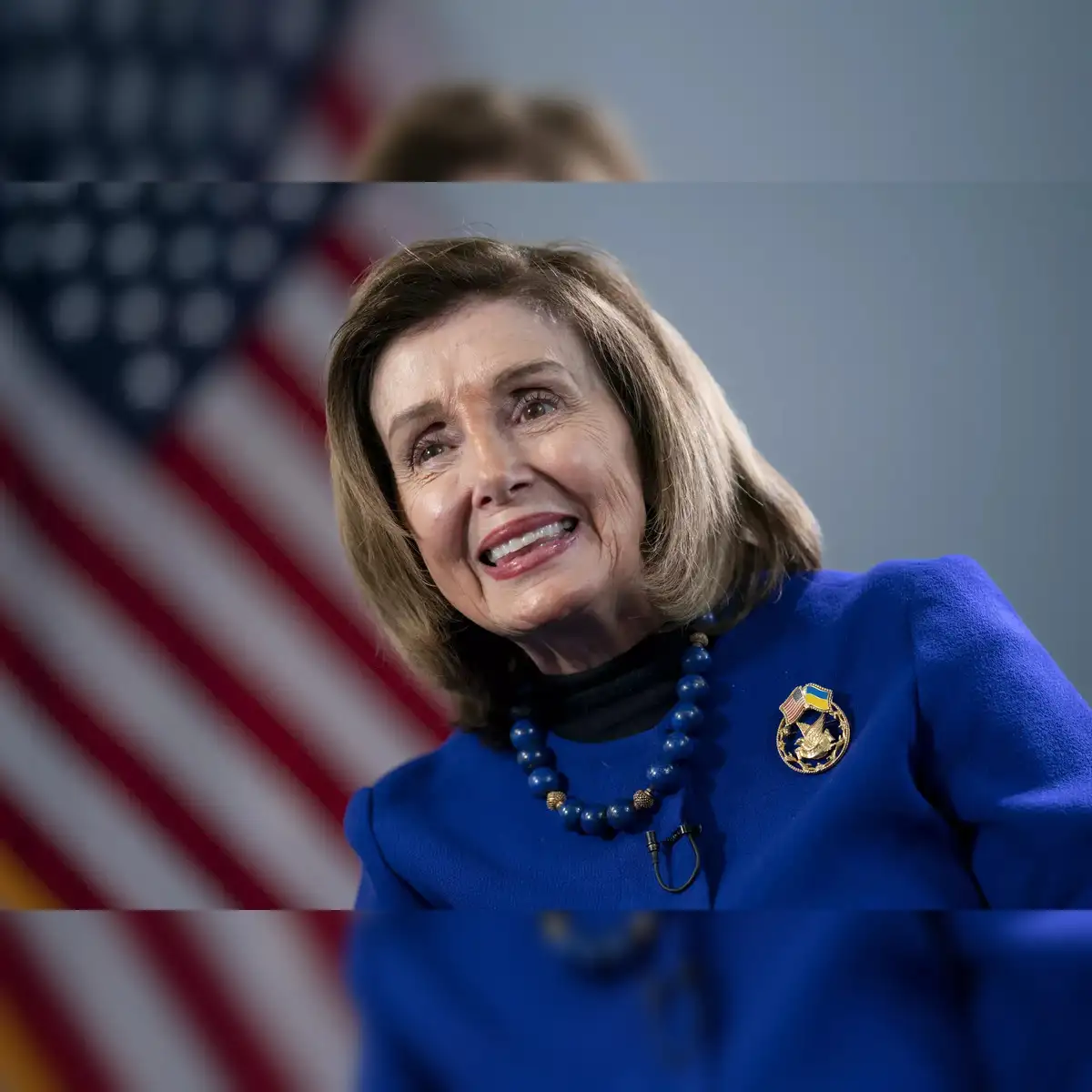 Nancy Pelosi 2024 Nancy Pelosi Sees Blue In Power Suit And Statement