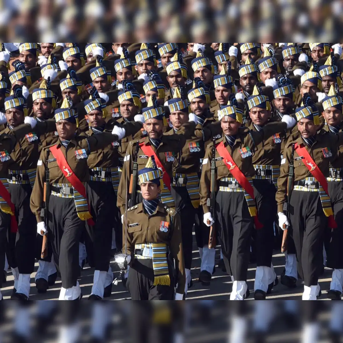 Indian Army Signals Logo British Indian Army Putting On Turbans Stock